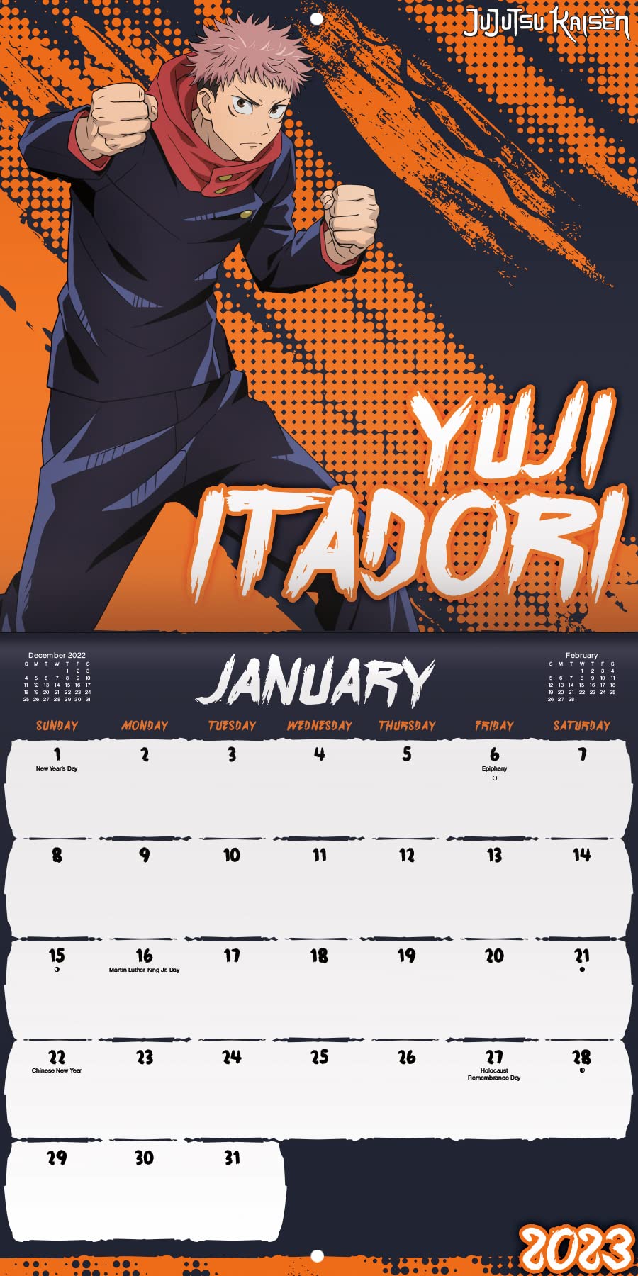 2023 Jujutsu Kaisen Wall Calendar