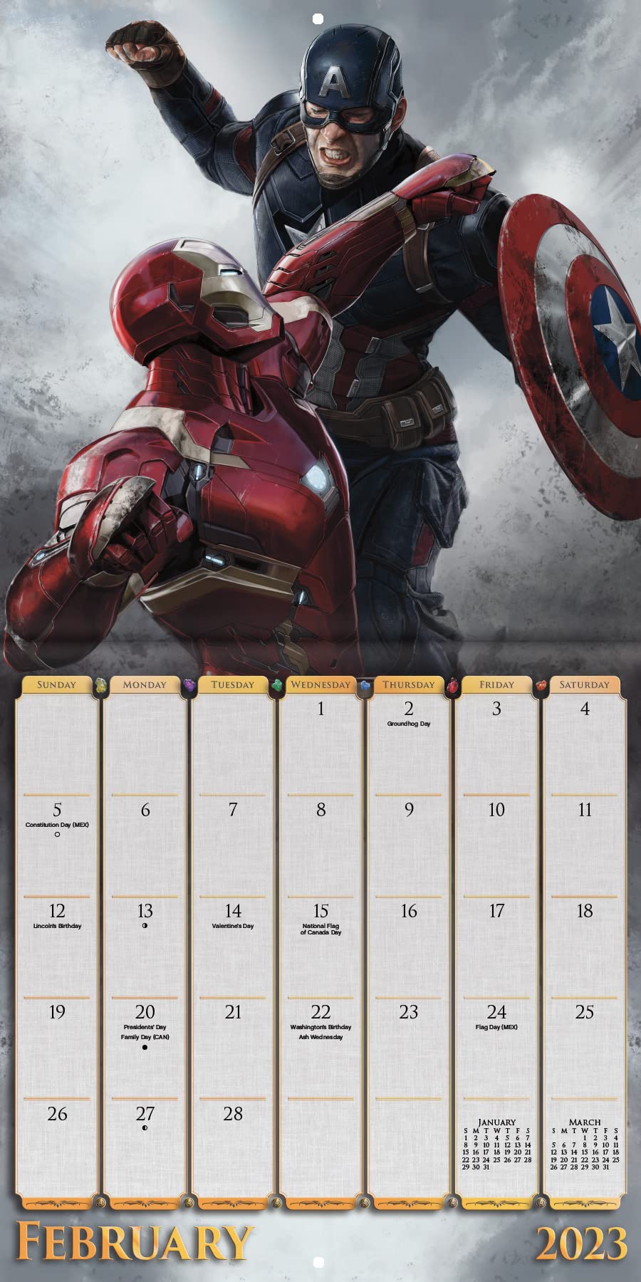 2023 Marvel Infinity Saga Collector's Edition Calendar