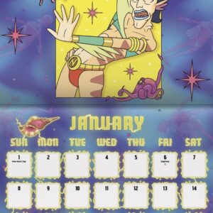 2023 Cartoon Network Rick and Morty Wall Calendar