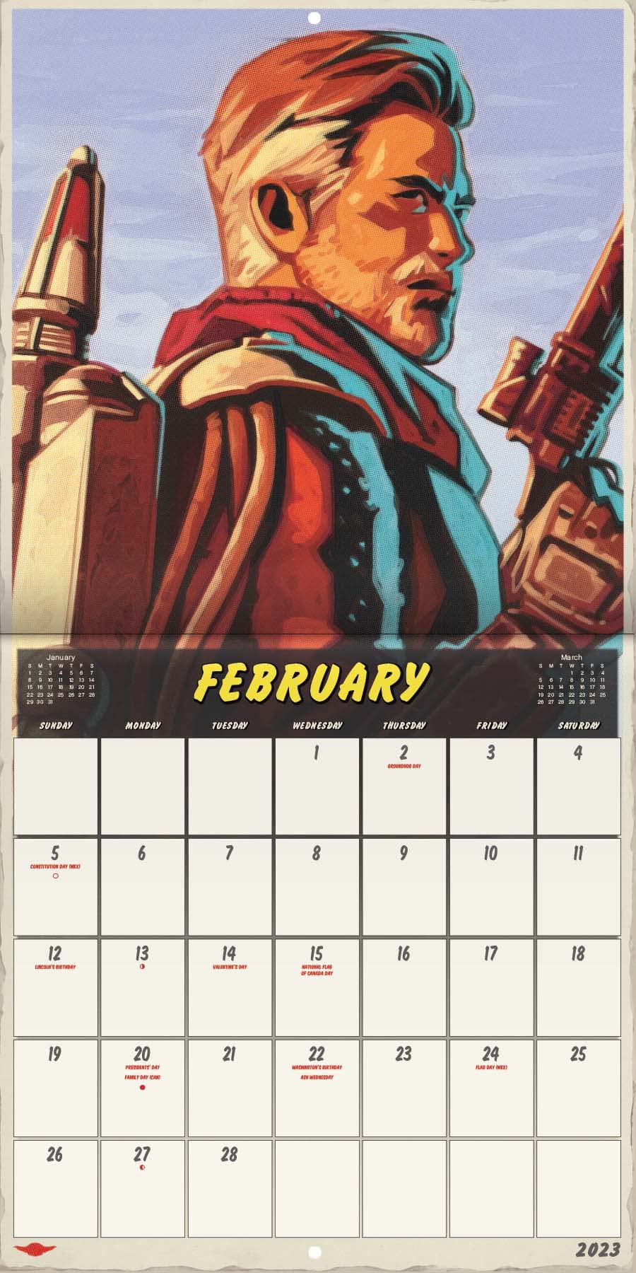 2023 Star Wars: The Mandalorian Wall Calendar