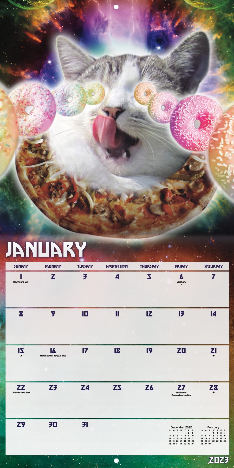 2023 Random Galaxy by James Booker Wall Calendar