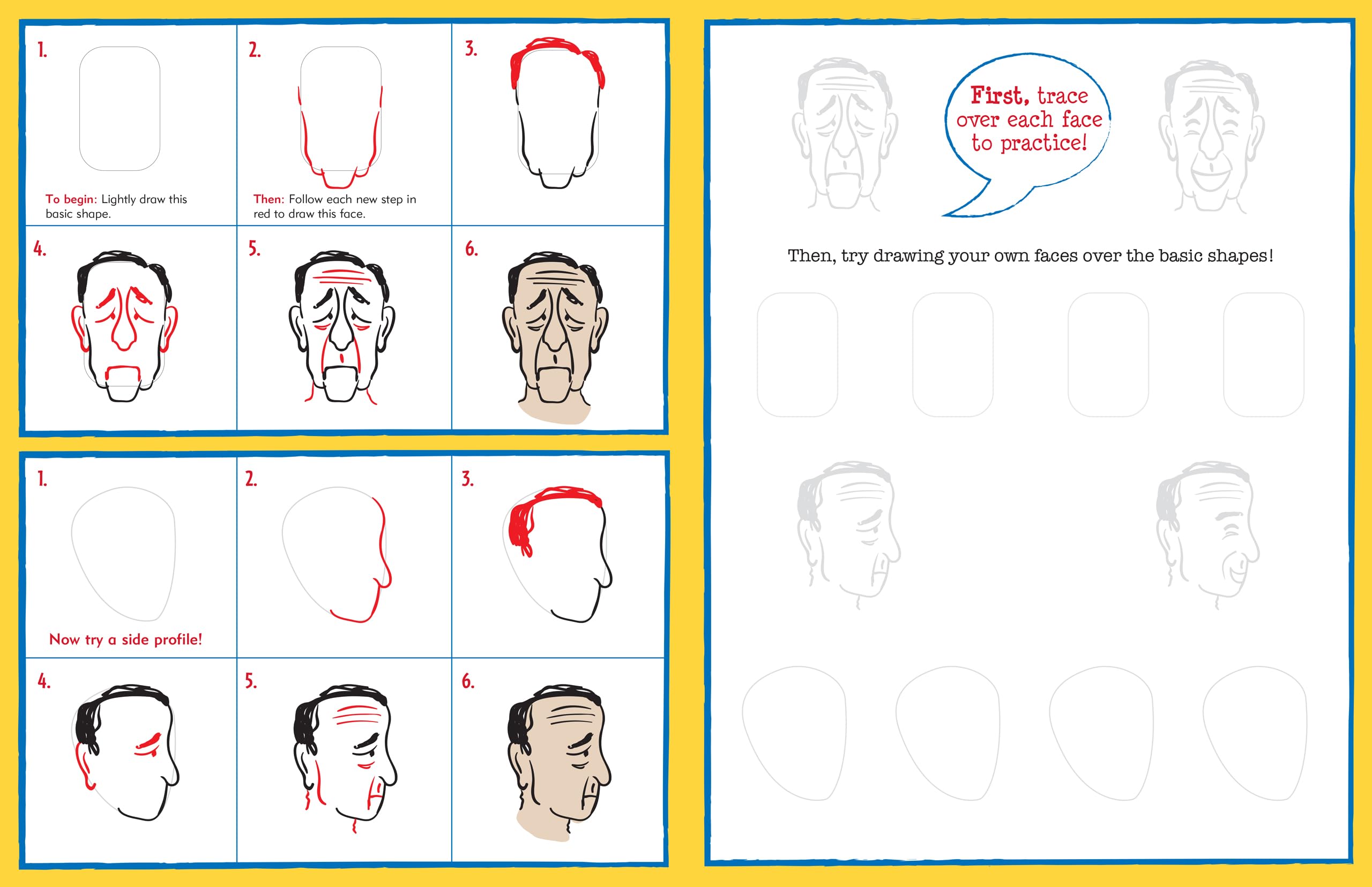 Learn to Draw... Faces (Easy Step-by-Step Drawing Guide) (Young Artist)