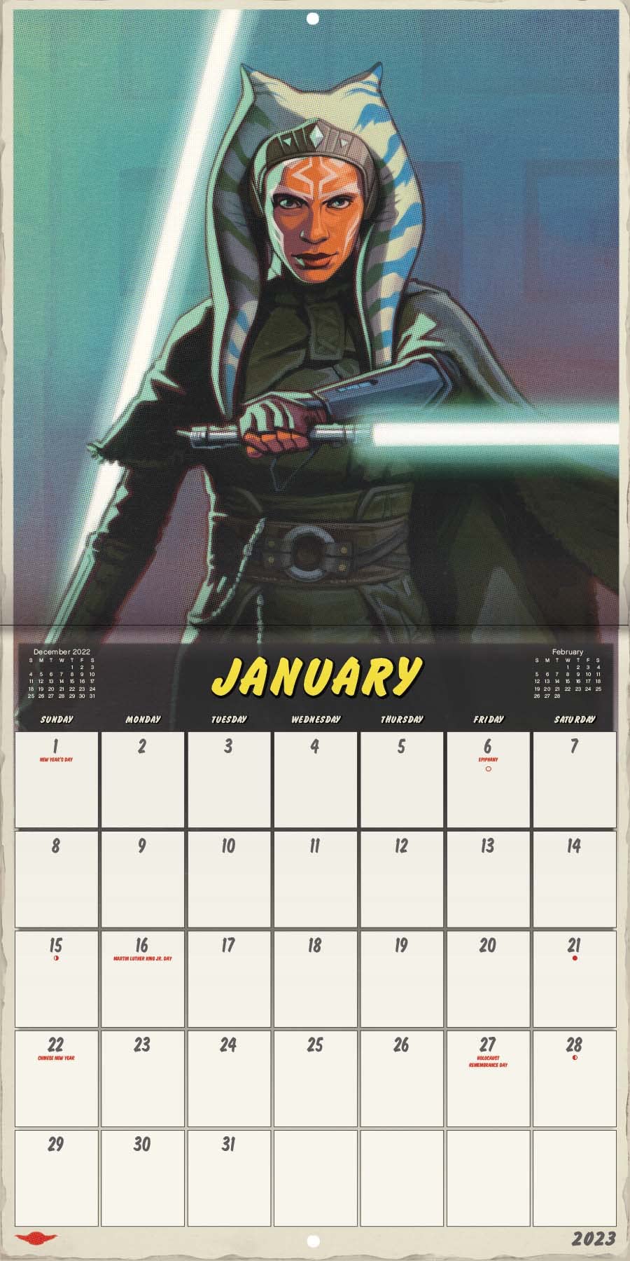 2023 Star Wars: The Mandalorian Wall Calendar