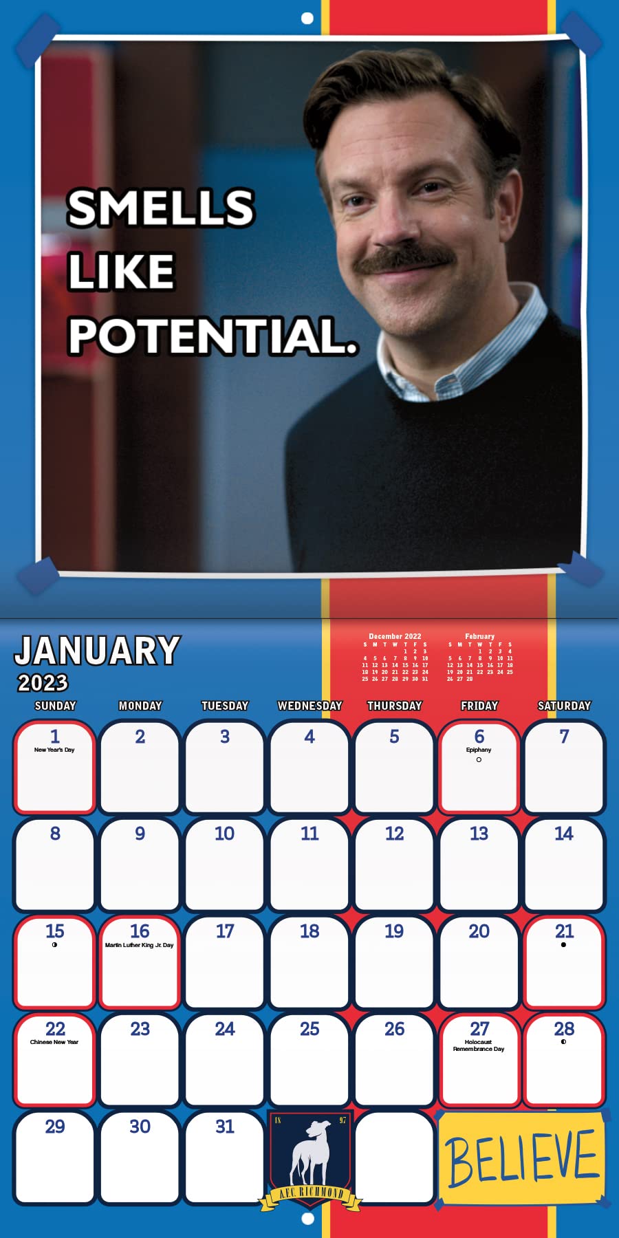 2023 Ted Lasso Mini Wall Calendar