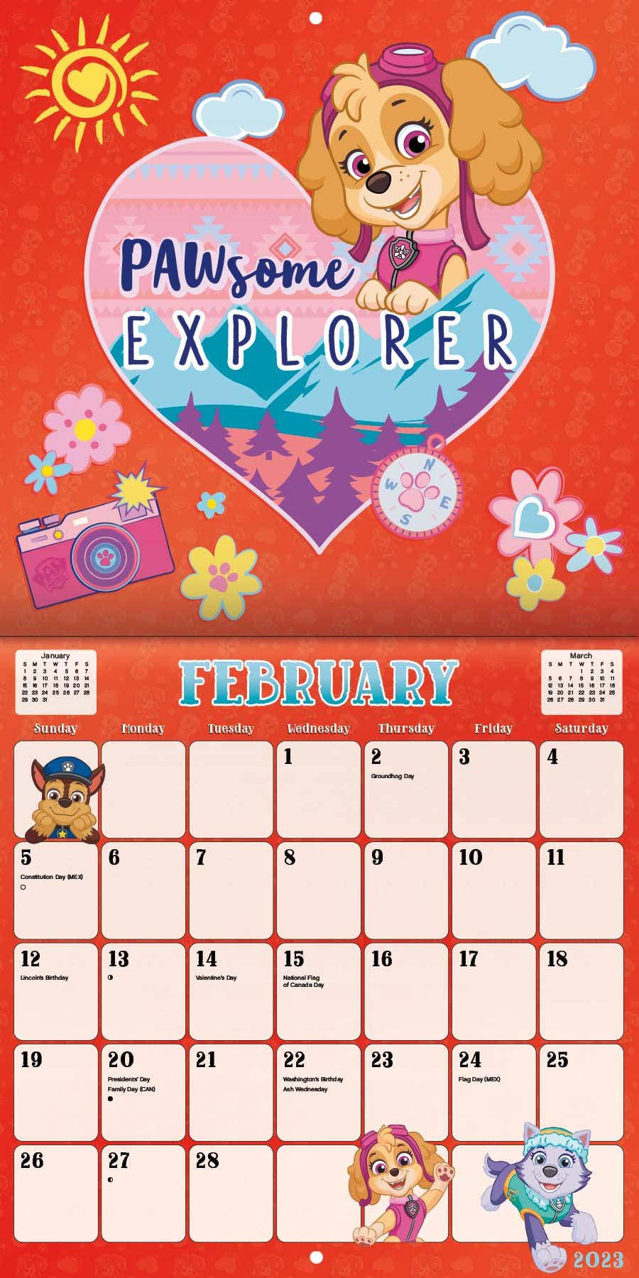 2023 Nickelodeon PAW Patrol Wall Calendar