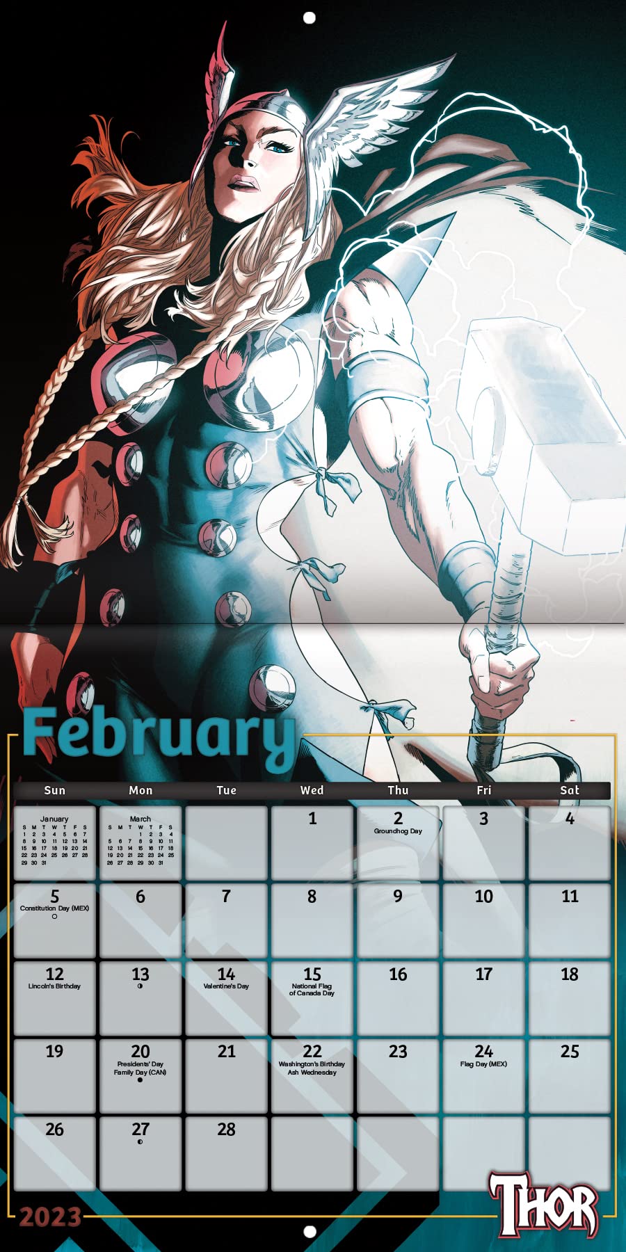 2023 Marvel Women of Marvel Wall Calendar