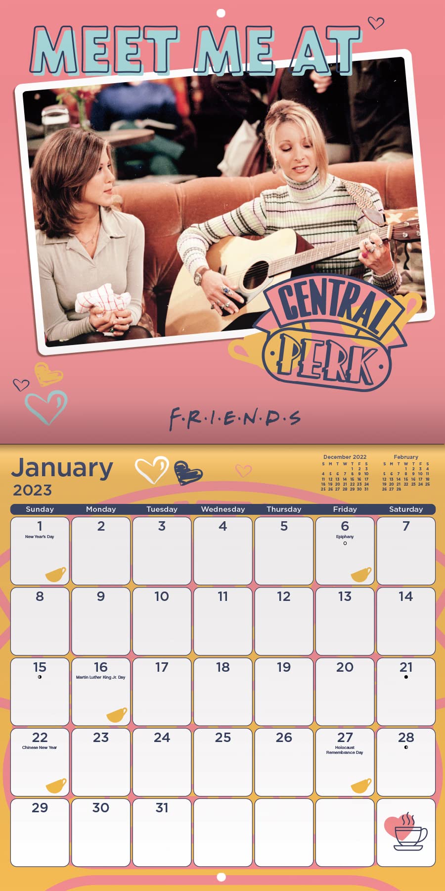 2023 Friends Wall Calendar