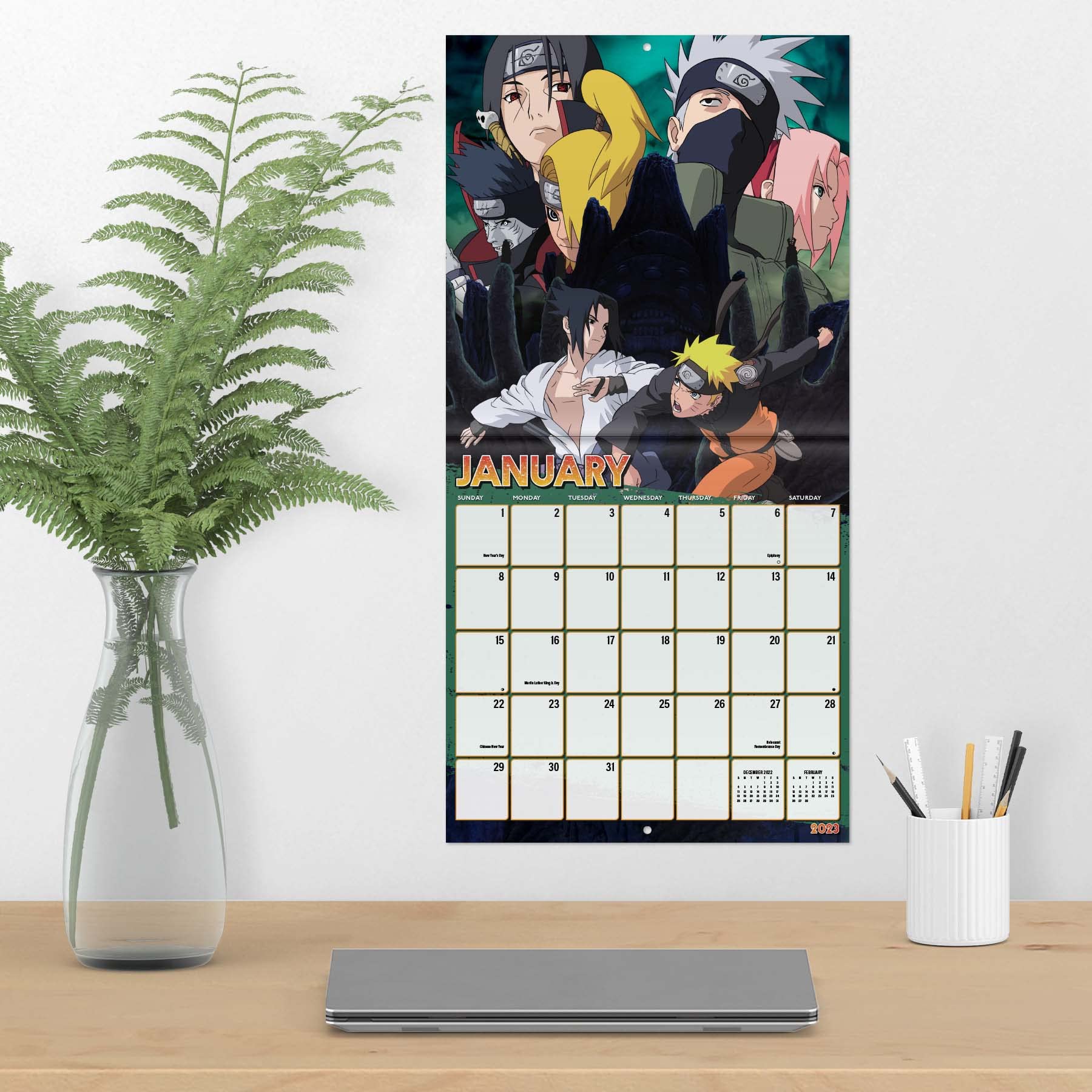 2023 Naruto Shippuden Wall Calendar