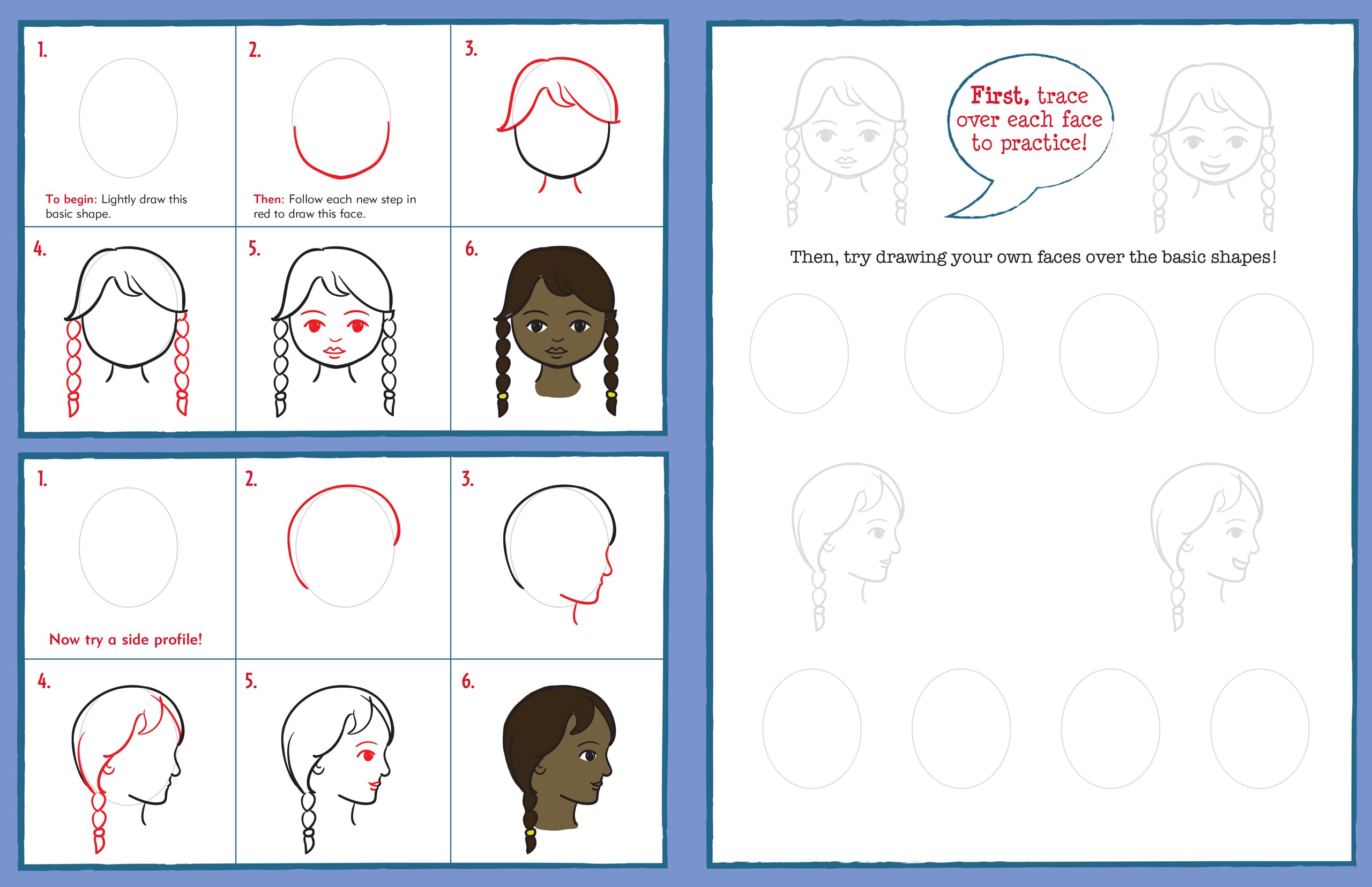 Learn to Draw... Faces (Easy Step-by-Step Drawing Guide) (Young Artist)