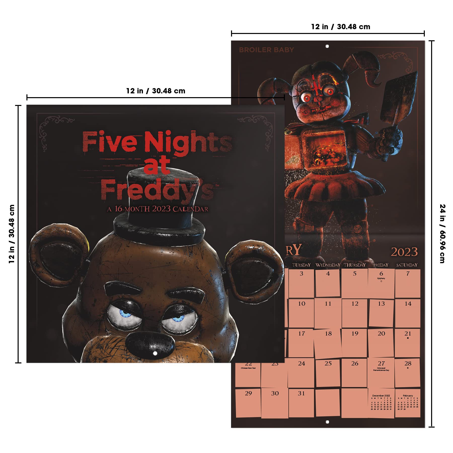 2023 Five Nights at Freddy's Wall Calendar