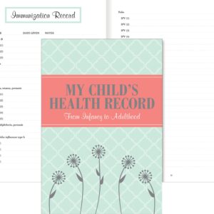 My Child's Health Record Keeper (Log Book)