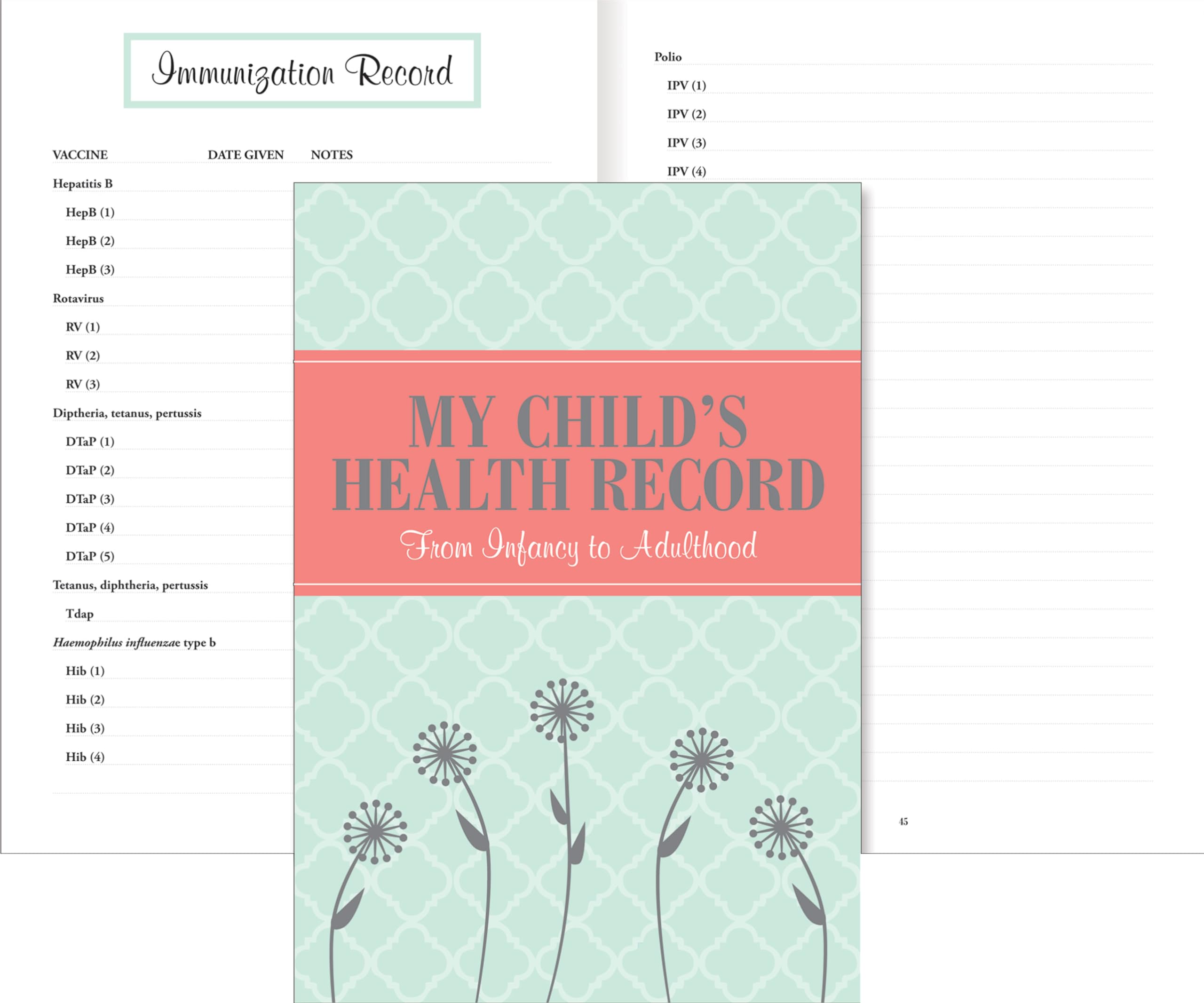 My Child's Health Record Keeper (Log Book)