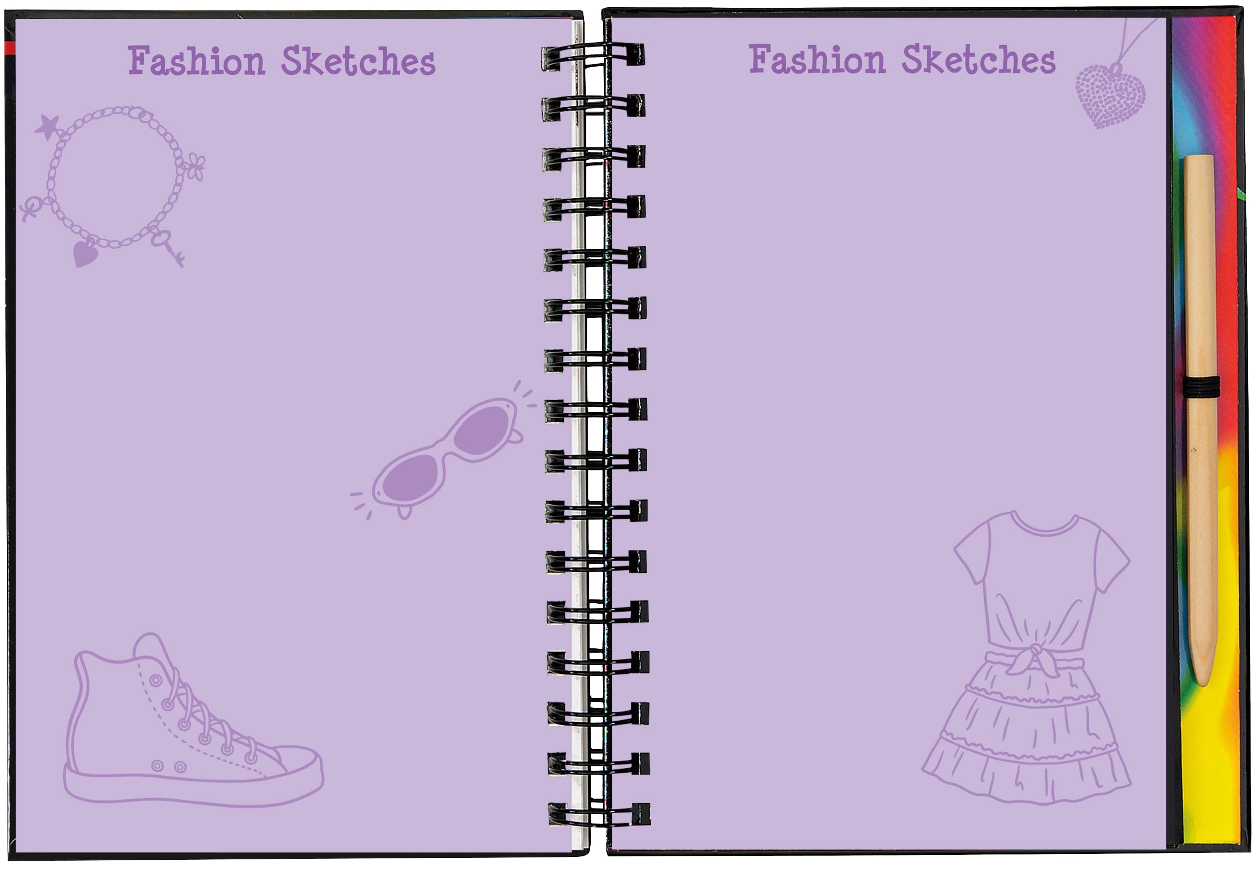 Scratch & Sketch Fashion Show (Trace Along)