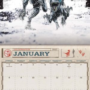 2023 Jurassic World: Dominion Wall Calendar