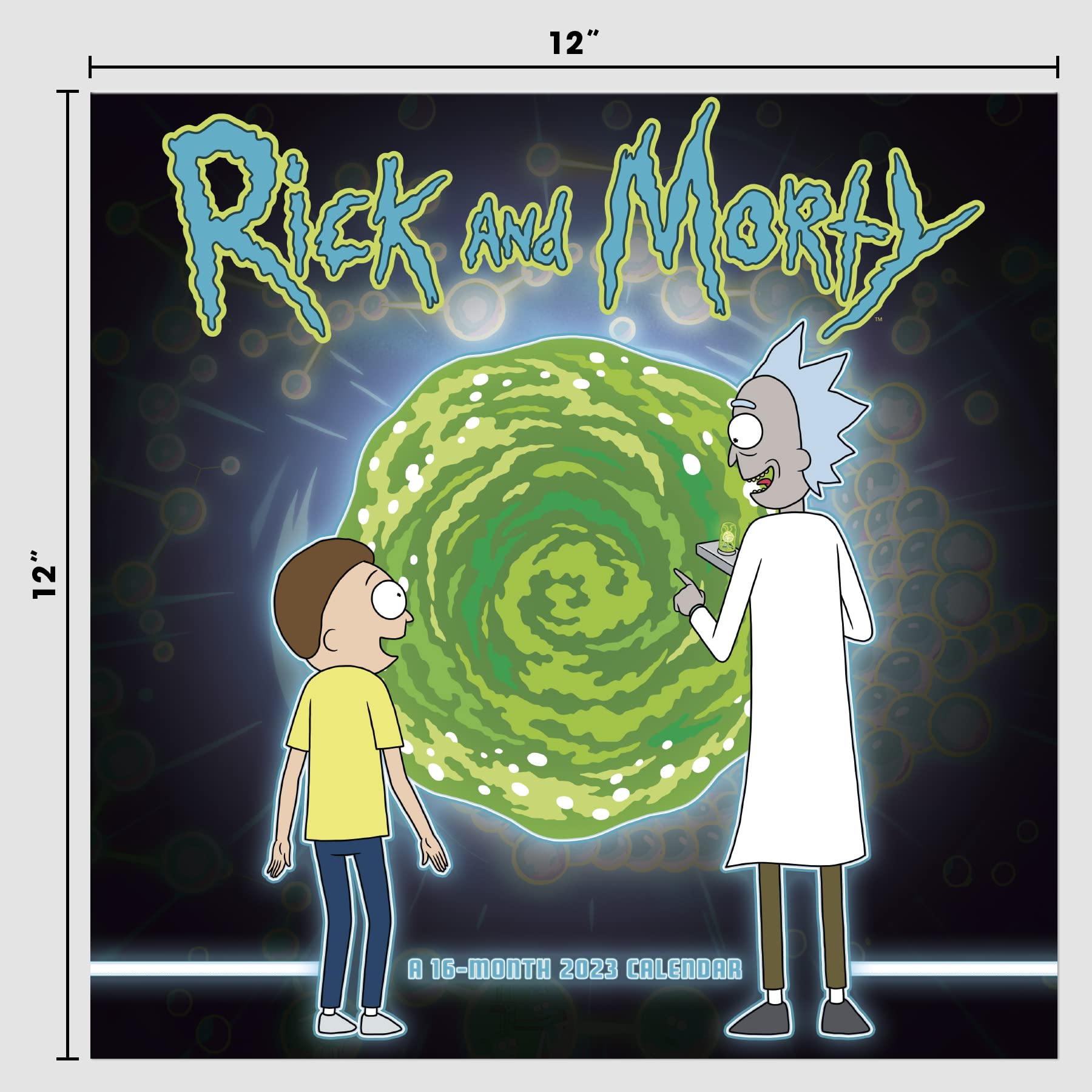 2023 Cartoon Network Rick and Morty Wall Calendar