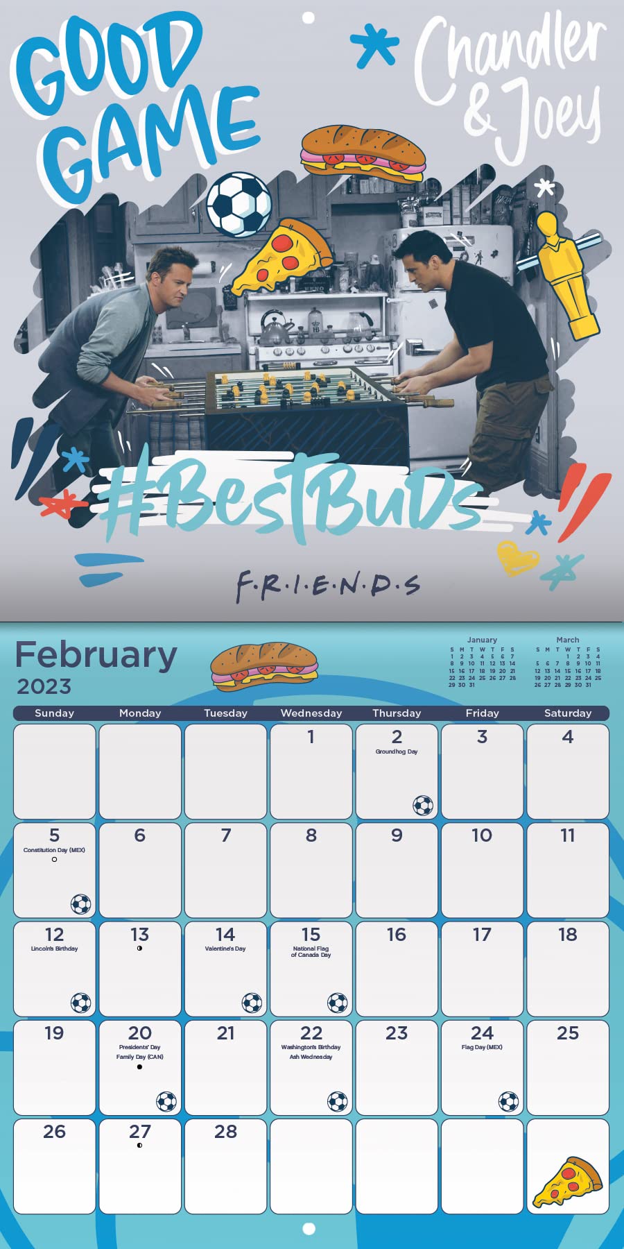 2023 Friends Wall Calendar