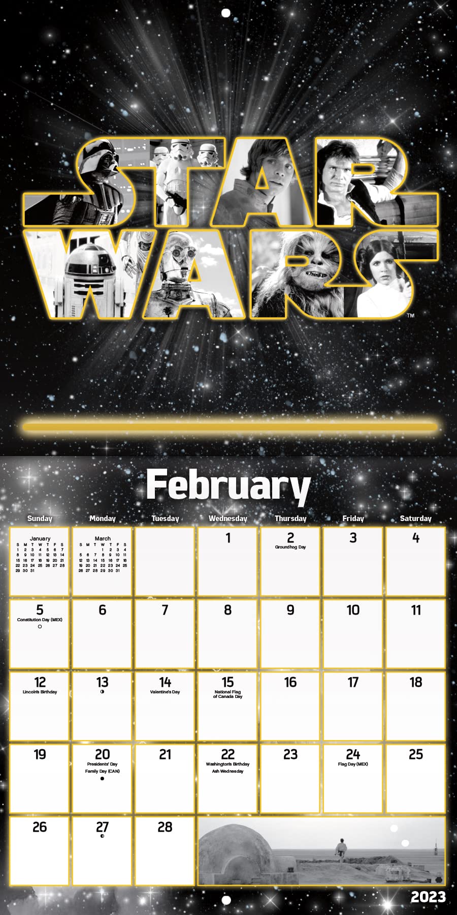 2023 Star Wars: Saga Wall Calendar