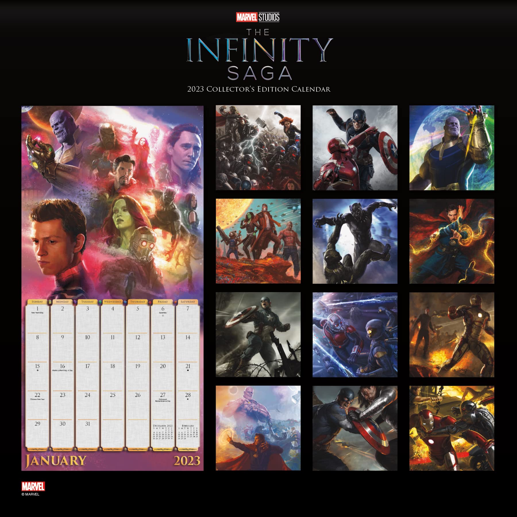 2023 Marvel Infinity Saga Collector's Edition Calendar