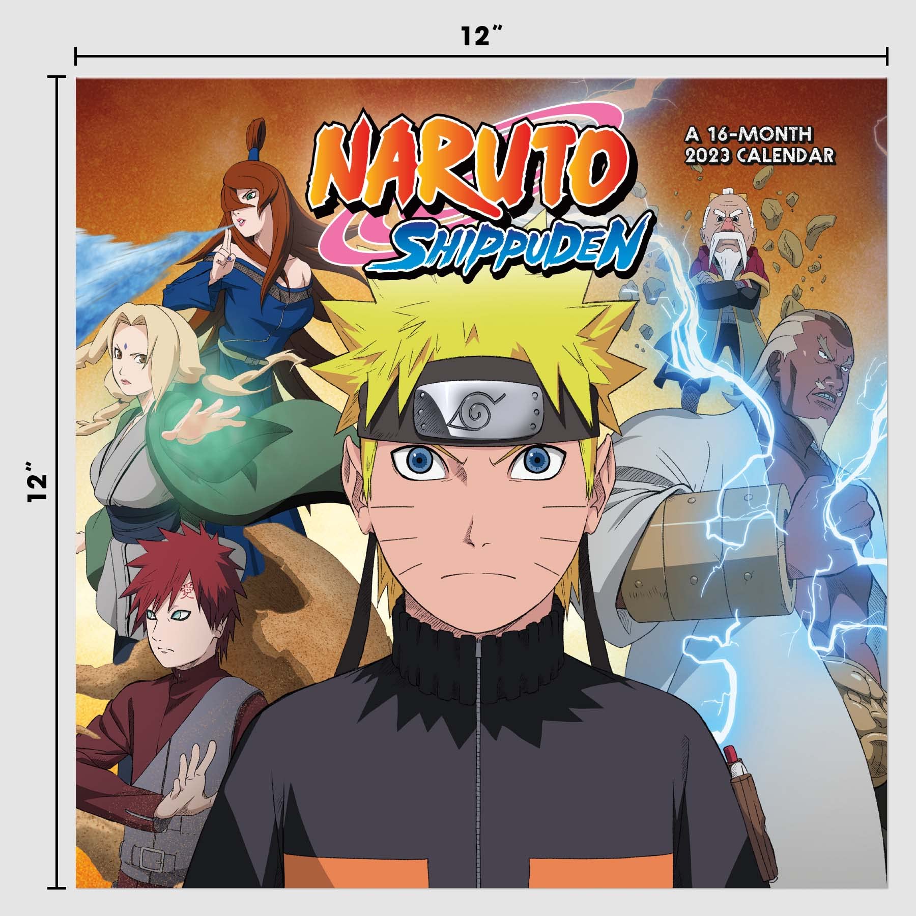 2023 Naruto Shippuden Wall Calendar