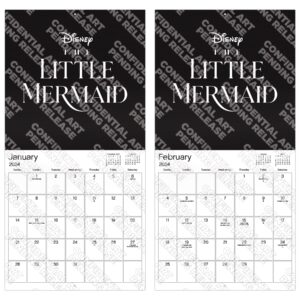 2024 Disney The Little Mermaid (Live Action) Wall Calendar