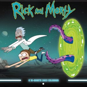 2023 cartoon network rick and morty mini wall calendar