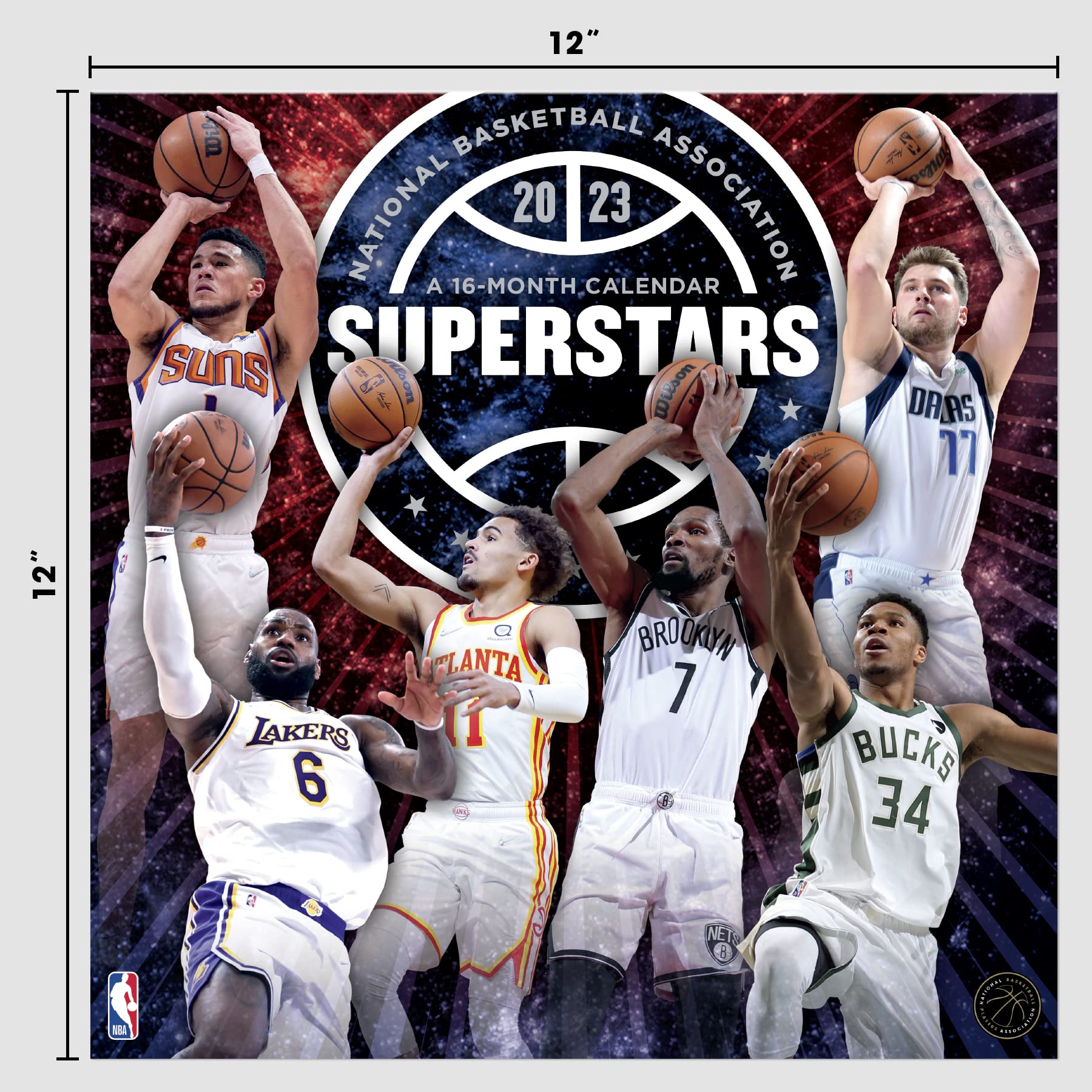 2023 NBA Superstars Wall Calendar