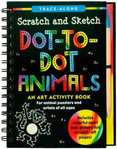 dot-to-dot animals scratch & sketch (trace-along)