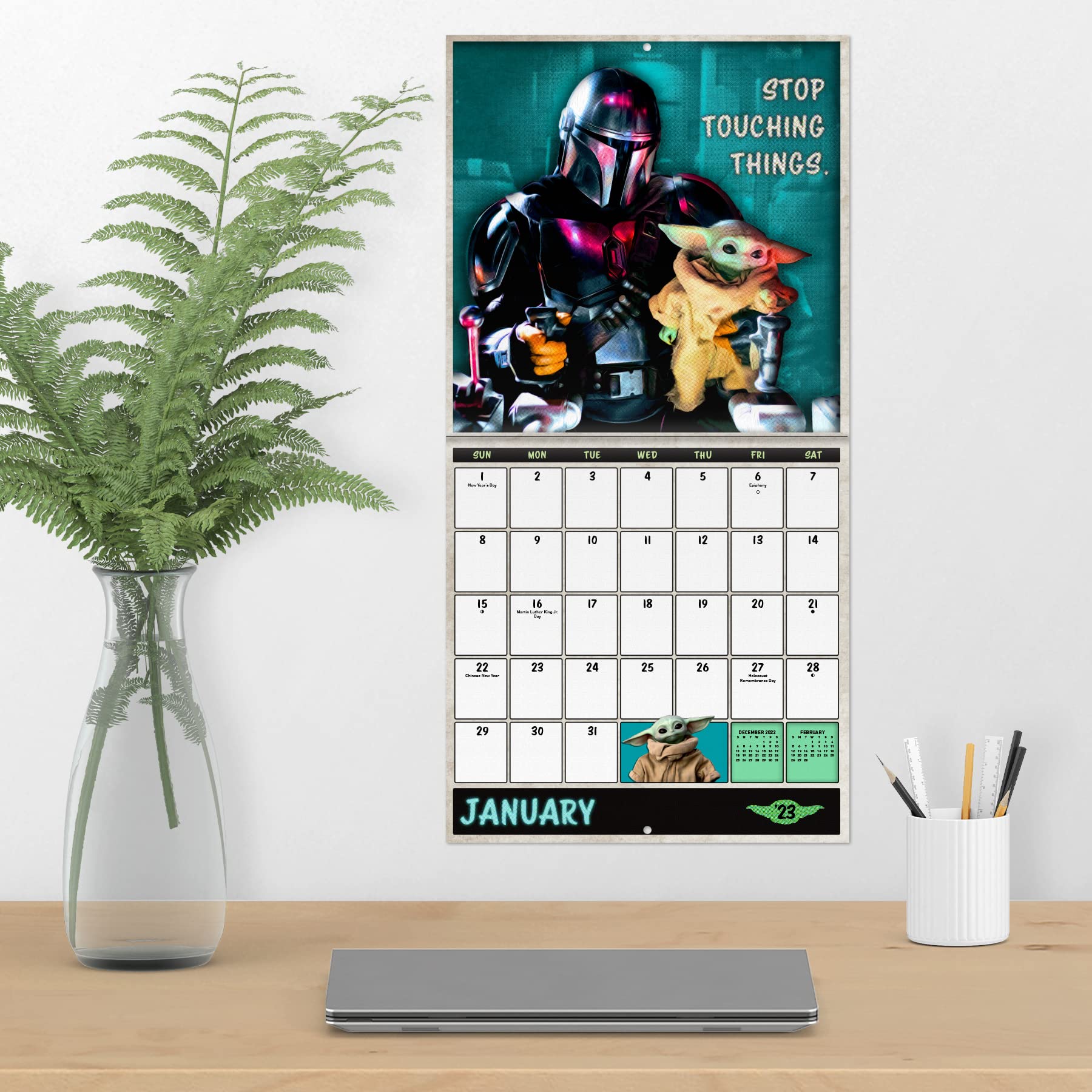 2023 Star Wars: The Mandalorian - The Child Wall Calendar