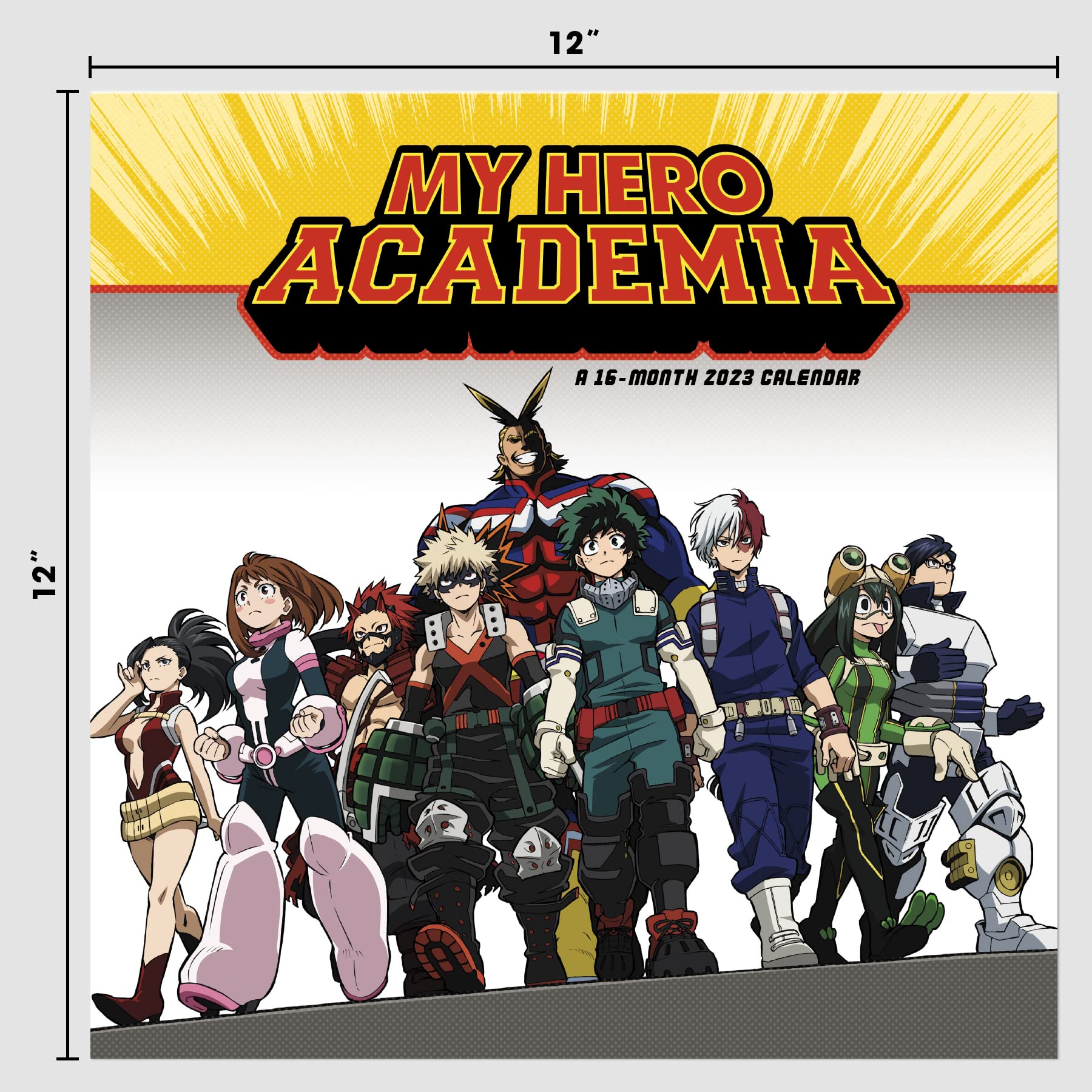 2023 My Hero Academia Wall Calendar