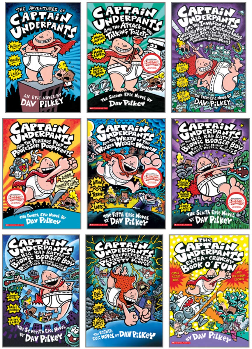 Captain Underpants 10 Books Collection