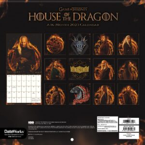 2023 Game of Thrones: House of the Dragon Wall Calendar