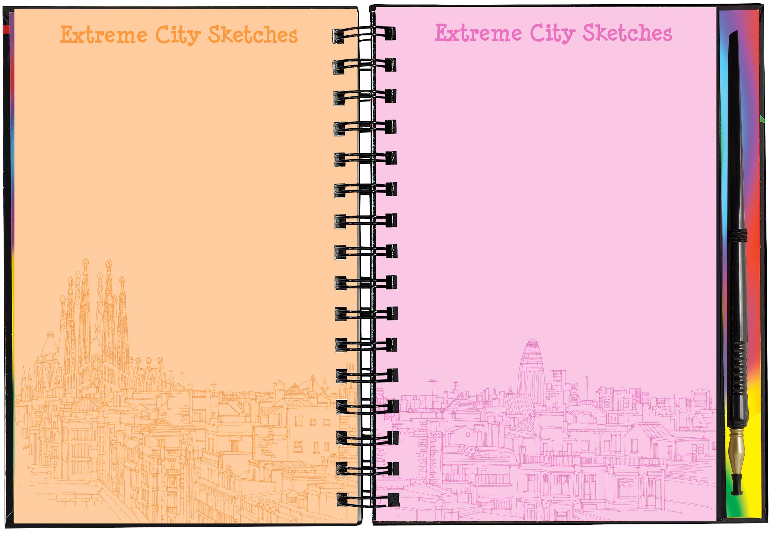 Scratch & Sketch Extreme Cities (Trace Along)