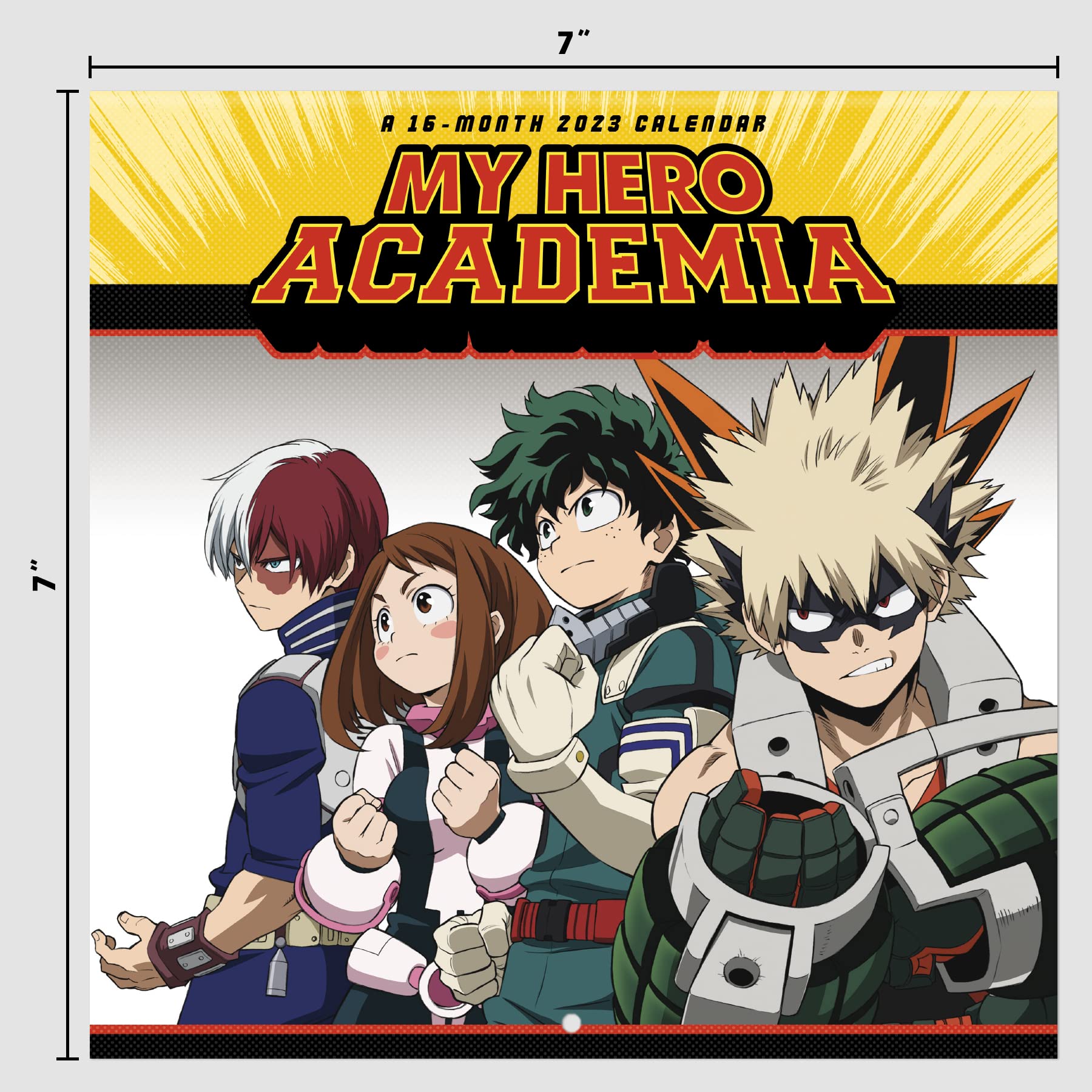 2023 My Hero Academia Mini Wall Calendar