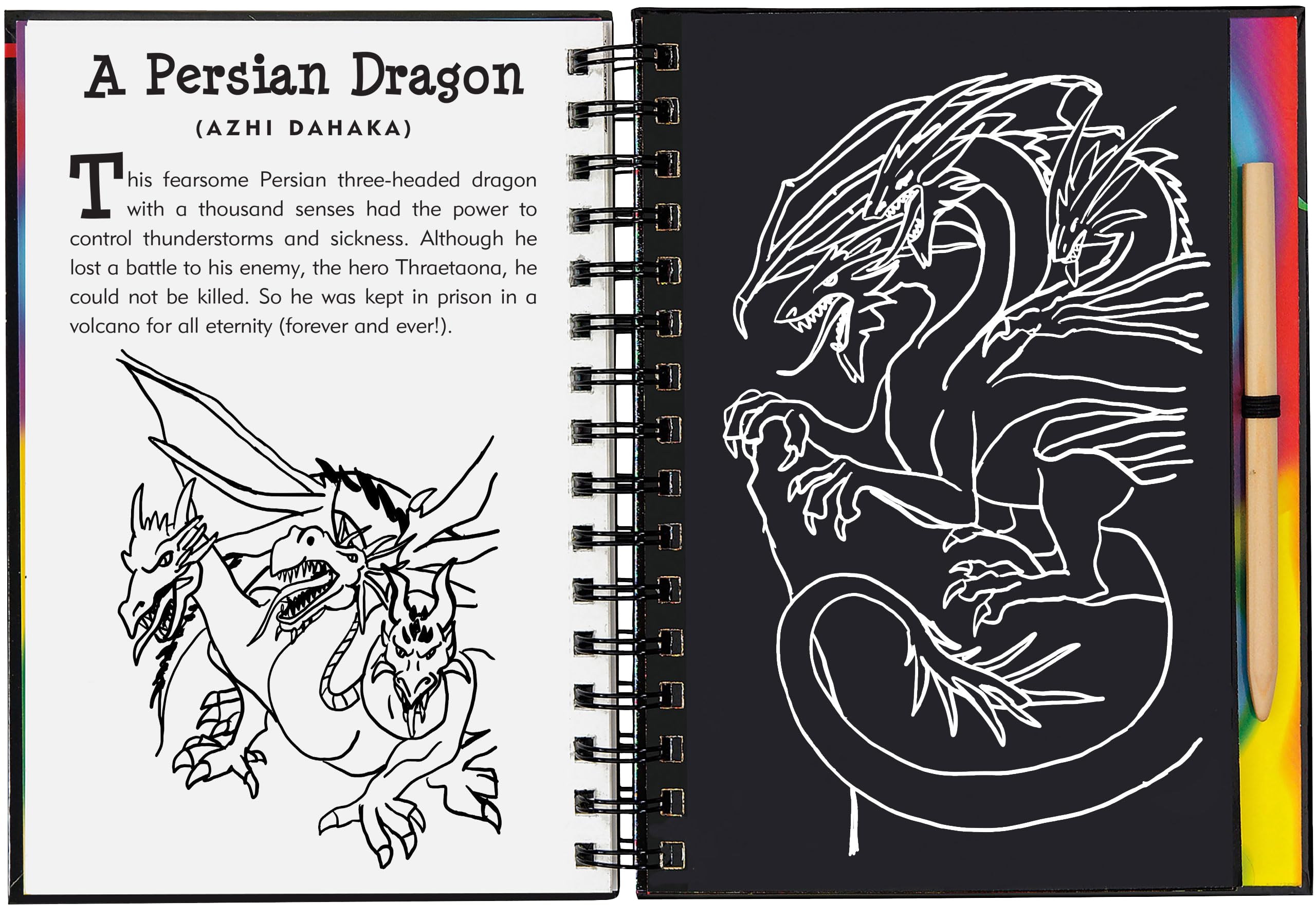 Scratch & Sketch Dragons & Mythical Creatures (Trace Along)