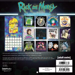 2023 Cartoon Network Rick and Morty Mini Wall Calendar