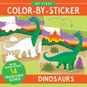 my first color-by-sticker book - dinosaurs