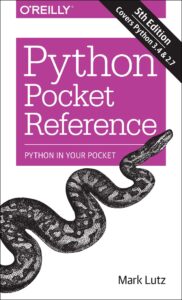 python pocket reference: python in your pocket