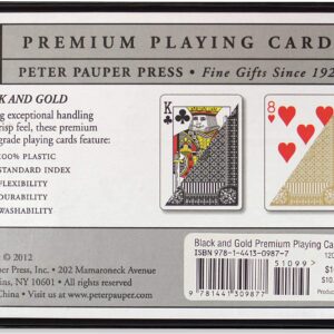 PETER PAUPER PRESS 100% Plastic Playing Cards Value Pack (4 Decks)