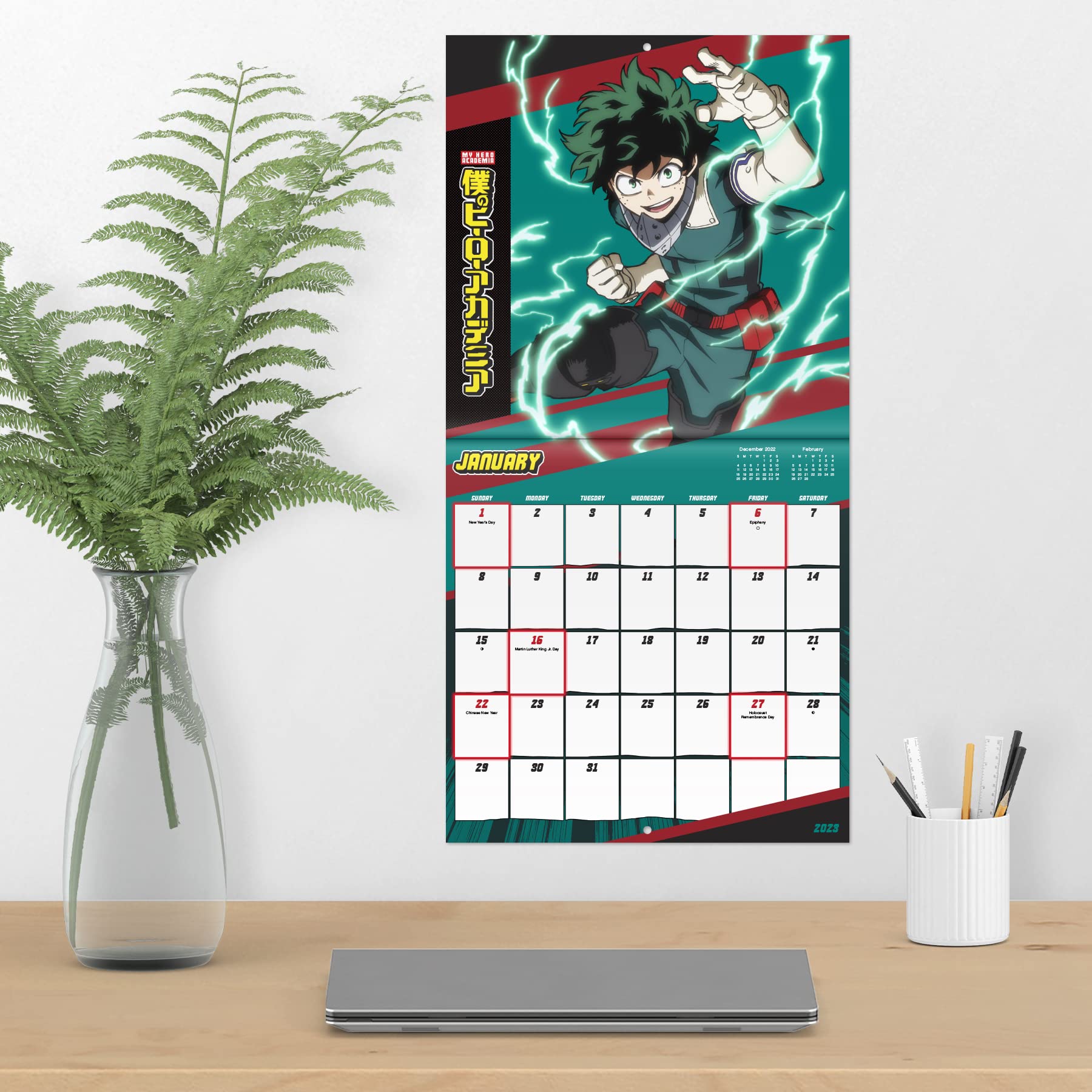 2023 My Hero Academia Wall Calendar