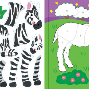 My First Color-by-Sticker Book - Wild Animals