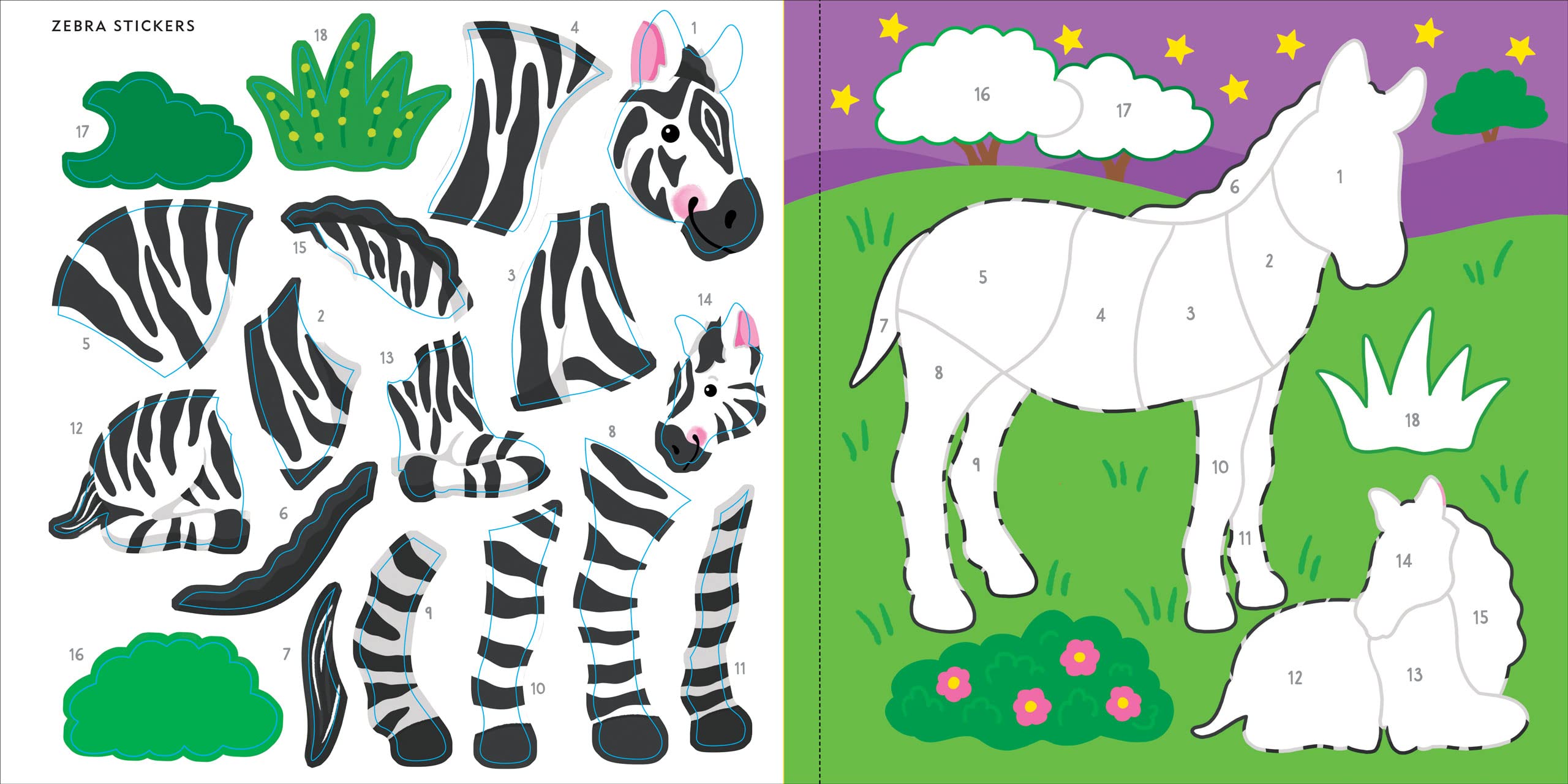 My First Color-by-Sticker Book - Wild Animals