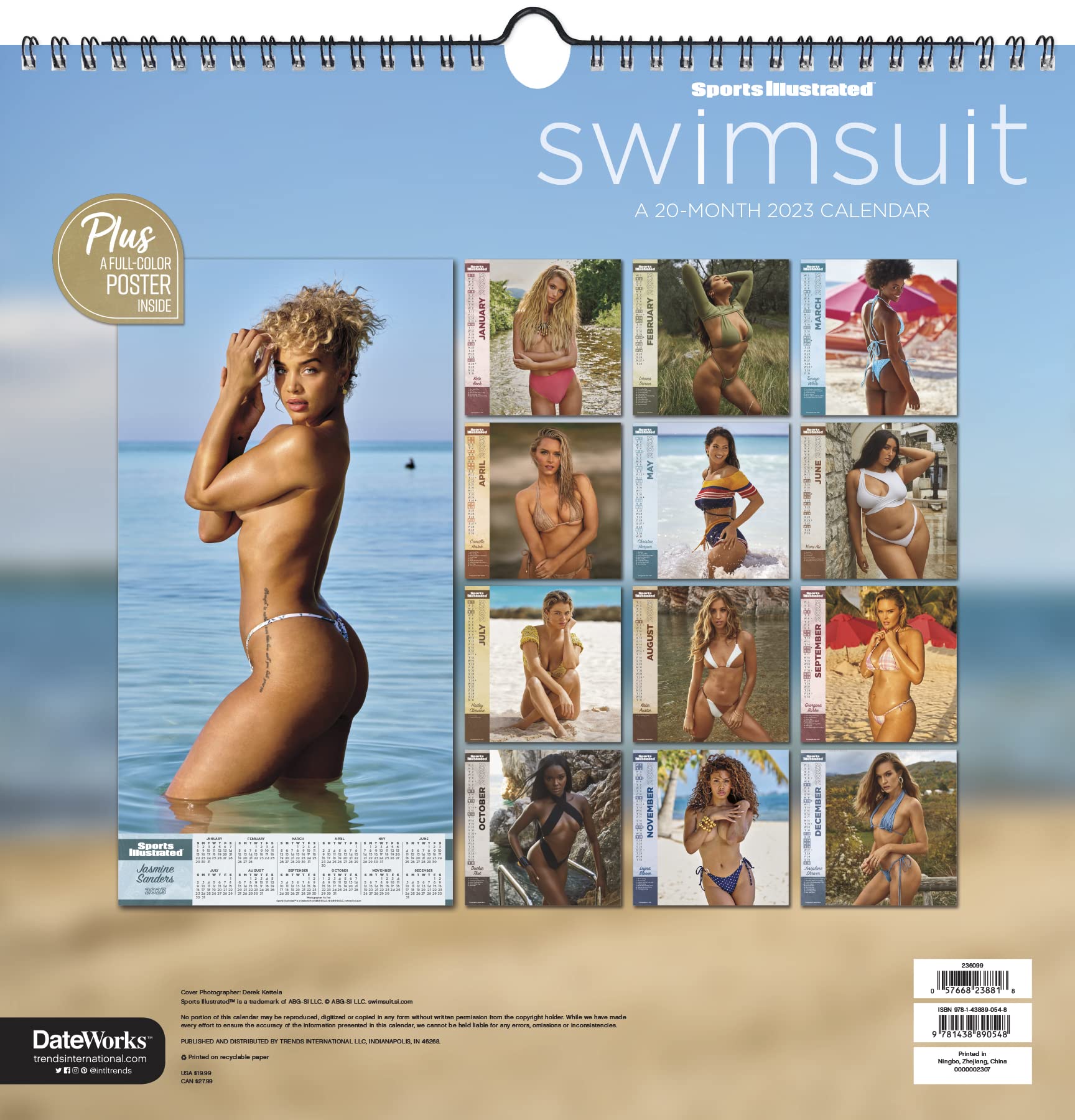 2023 Sports Illustrated Swimsuit Deluxe Wall Calendar