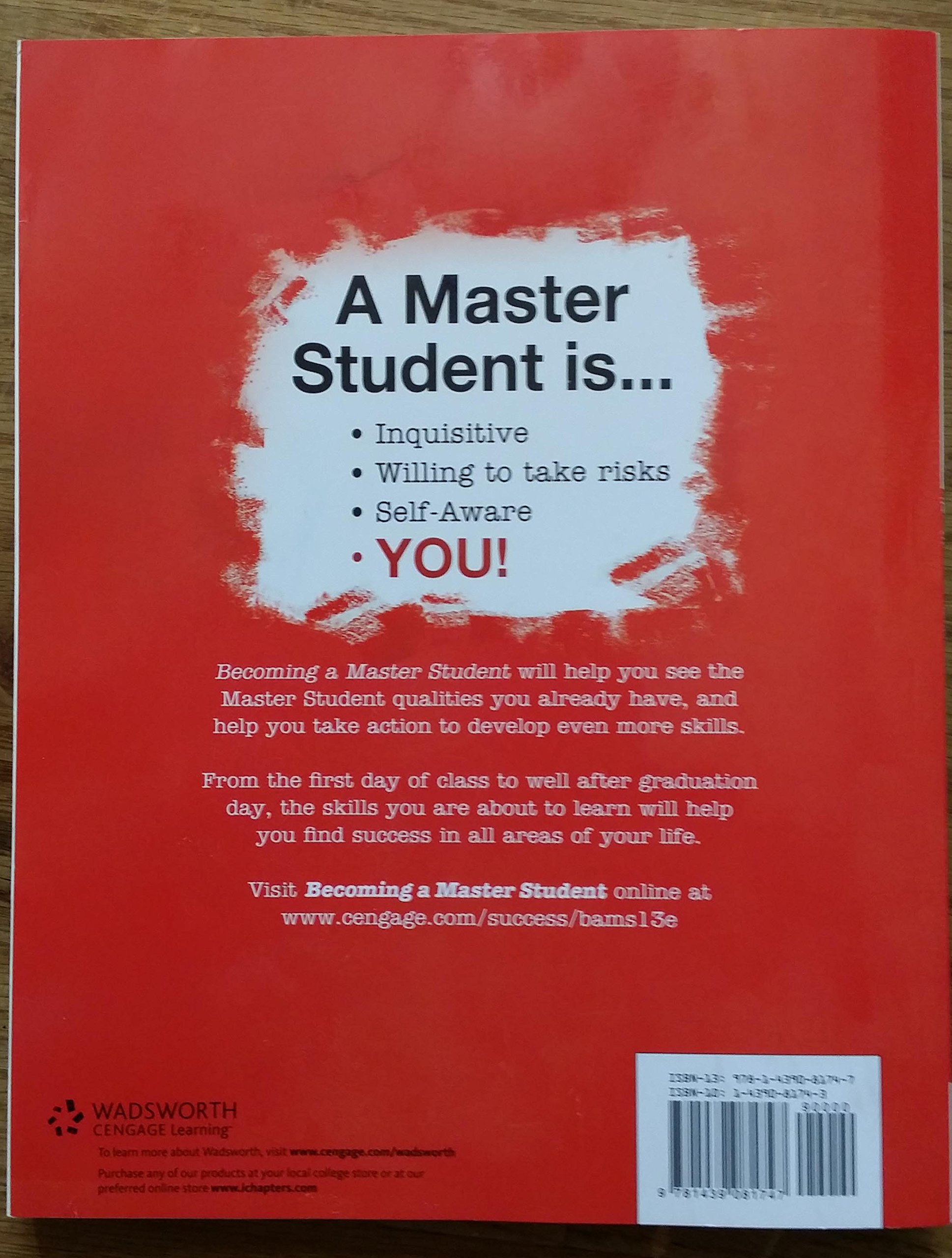 Becoming a Master Student