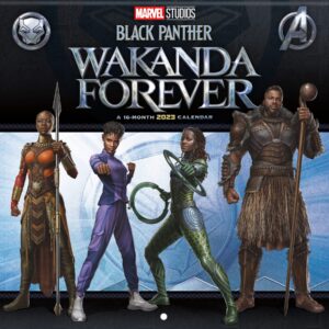 2023 marvel black panther: wakanda forever wall calendar