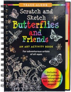 scratch & sketch butterflies & friends (trace along)