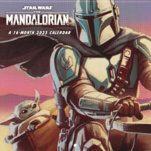 2023 star wars: the mandalorian wall calendar