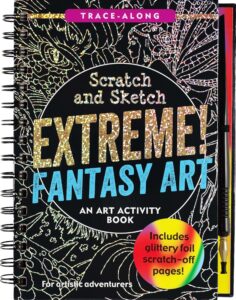 scratch & sketch extreme fantasy art (trace along) (scratch and sketch trace-along)