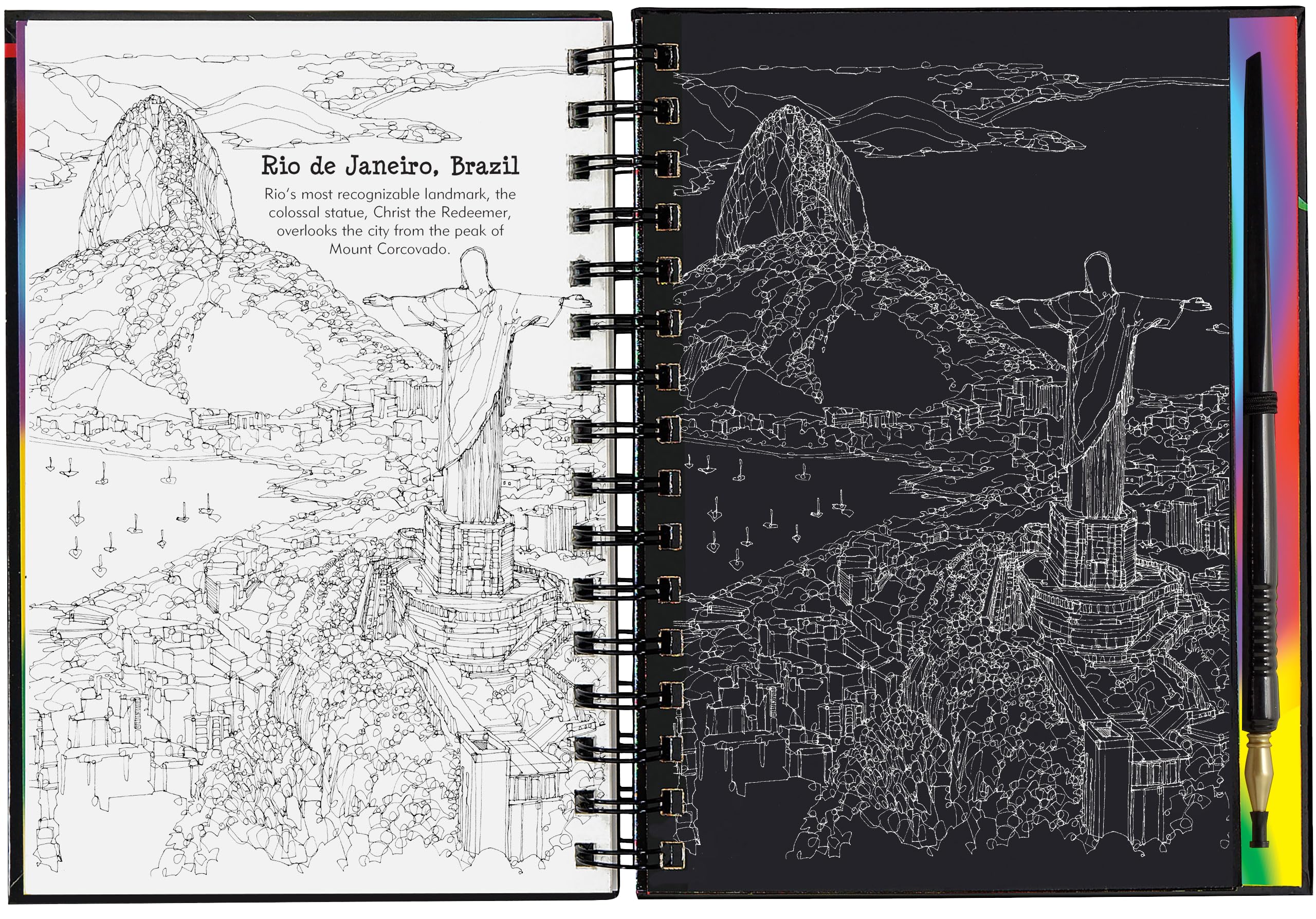 Scratch & Sketch Extreme Cities (Trace Along)