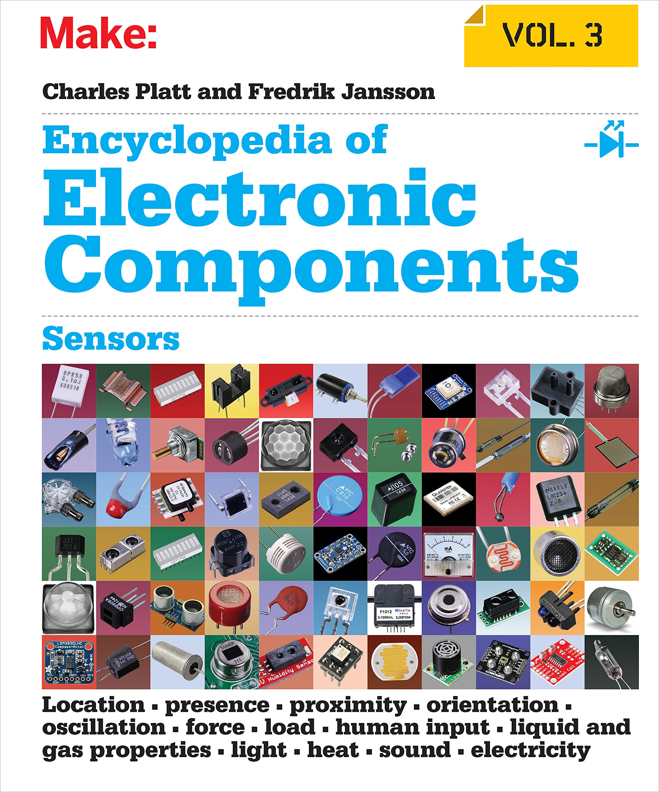 Encyclopedia of Electronic Components Volume 3: Sensors for Location, Presence, Proximity, Orientation, Oscillation, Force, Load, Human Input, Liquid ... Light, Heat, Sound, and Electricity