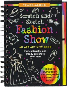 scratch & sketch fashion show (trace along)